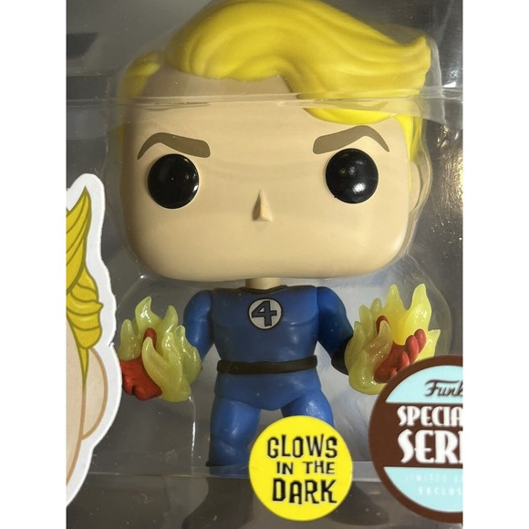 Funko | Toys | Funko Pop Marvel Fantastic Four Human Torch 568 Glow In ...